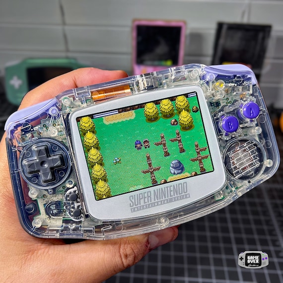 Gameboy Advance clear SNES Edition - Etsy
