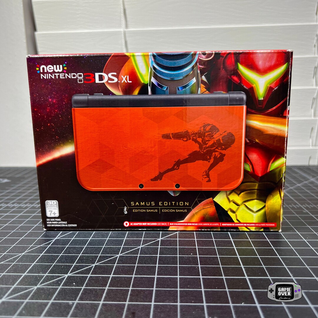 New Nintendo 3DS XL samus Edition customized With Plastic Case, and ...