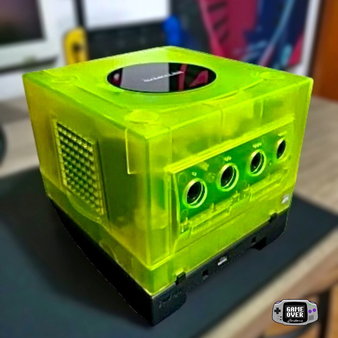 400GB Nintendo Extreme Green Clear Gamecube MODDED - Etsy