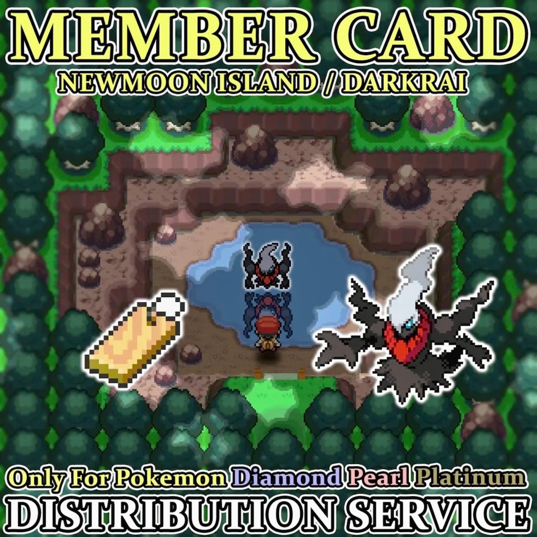 Pokémon Distribution member Card Darkrai - Etsy