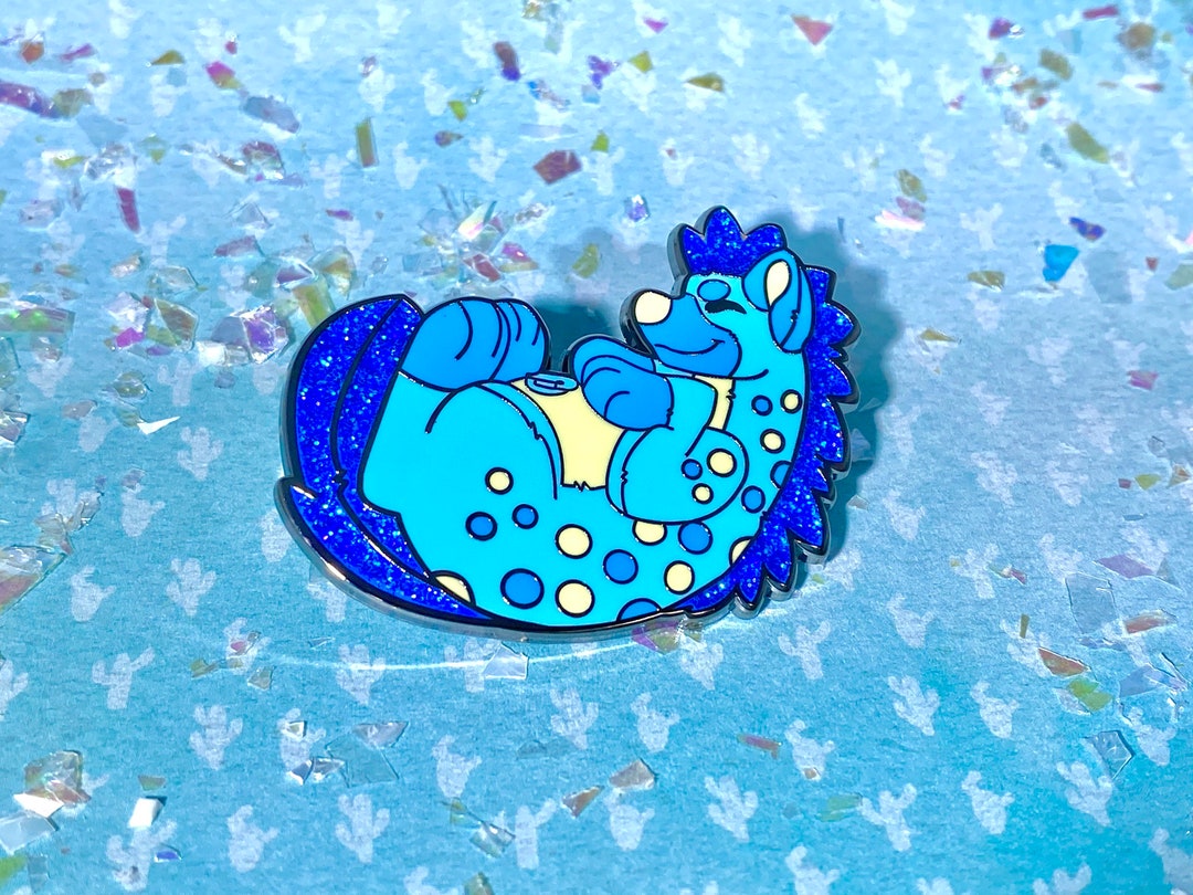 Pool Toy Hyena Enamel Pin - Etsy