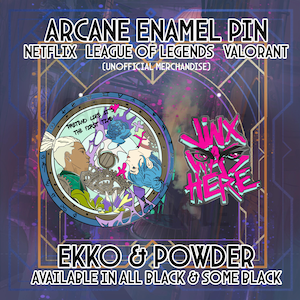 ARCANE Enamel Pin: Jinx and Vi - Netflix Series Arcane Vinyl ...