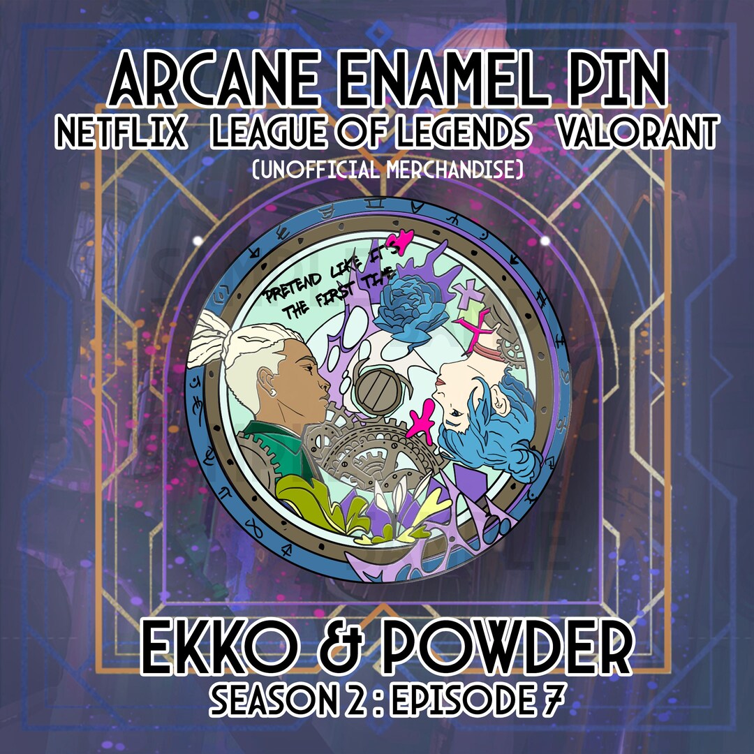 NOW AVAILABLE: ARCANE Enamel Pin -jinx Powder and Ekko Arcane Vinyl ...