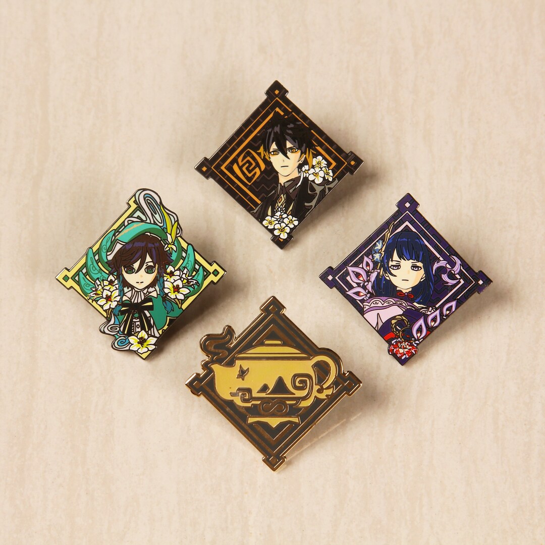 Elemental Archons Enamel Pins Genshin Lmpact Enamel Pin Jewelry ...