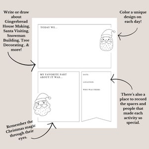 Kid's Christmas Memory Book Printable: Holiday Journal (digital ...