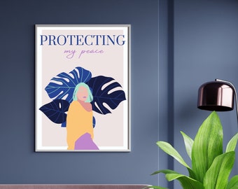 Self Love Positive Affirmation Printable Wall Art Printable - Etsy