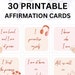 30 Printable Affirmation Cards for Self Love, Self Care. Perfect for ...