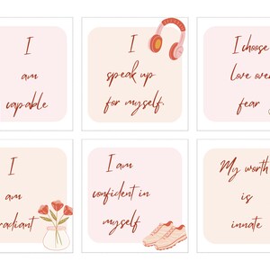 30 Printable Affirmation Cards for Self Love, Self Care. Perfect for ...