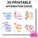 Printable Affirmation Cards for Self Love, Self Care, Floral, Spring - Etsy