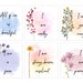 Printable Affirmation Cards for Self Love, Self Care, Floral, Spring - Etsy