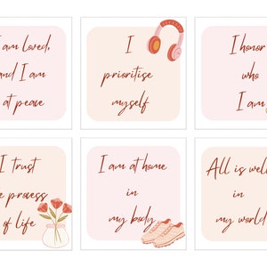 30 Printable Affirmation Cards for Self Love, Self Care. Perfect for ...