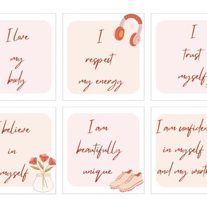 30 Printable Affirmation Cards for Self Love, Self Care. Perfect for ...