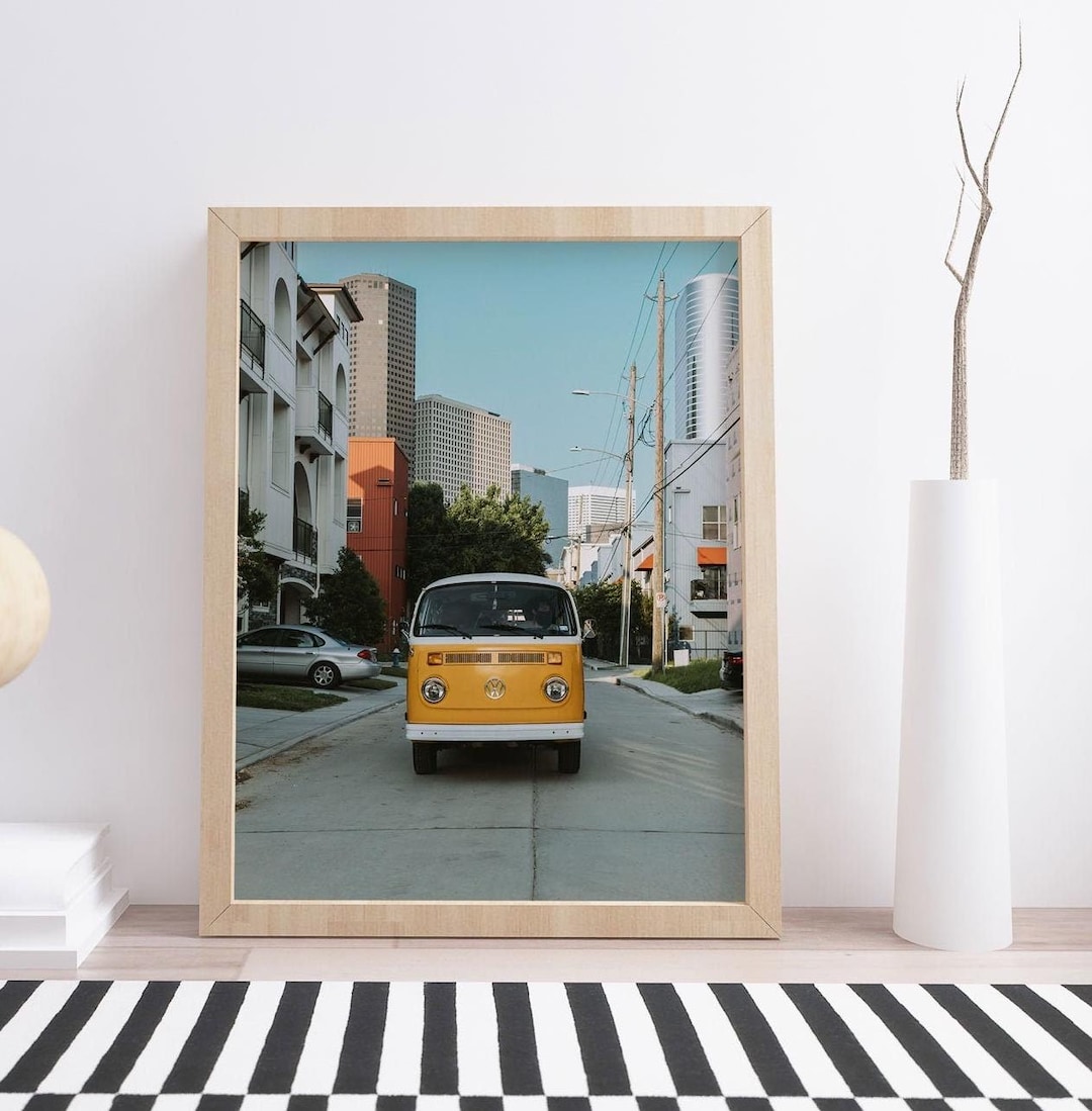 VW Bus Print Decor, Volkswagen Type 2 Poster, Vw Bus Photography Prints ...