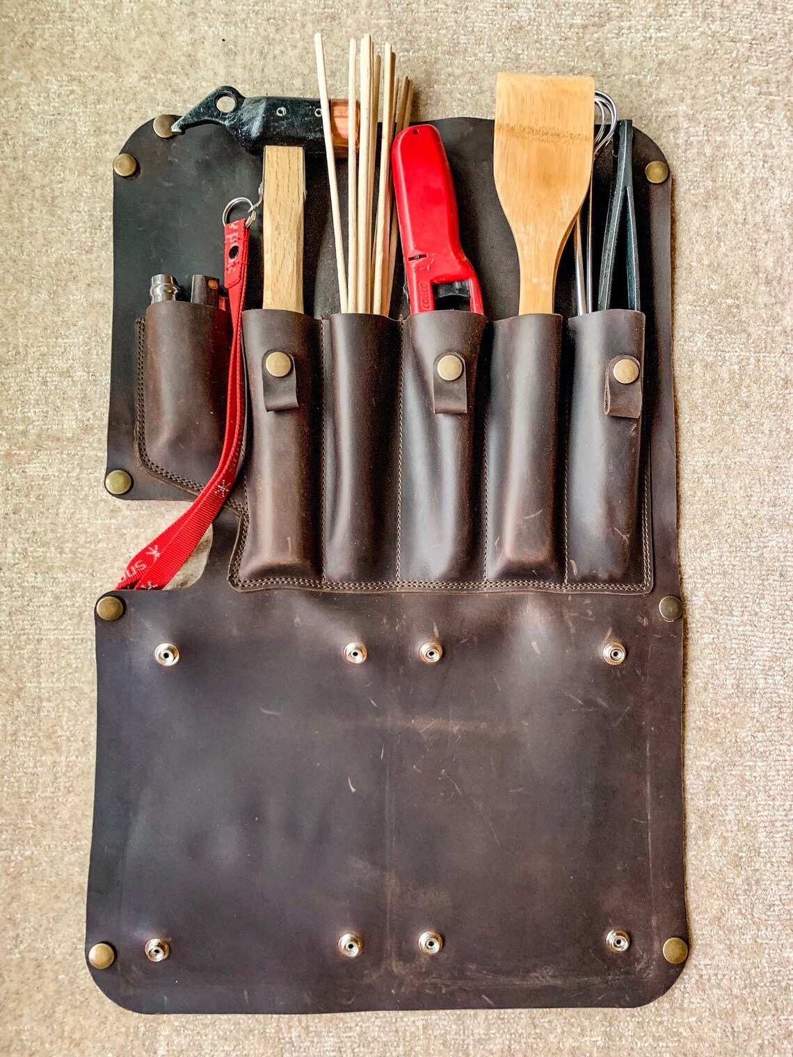 Westy Cocina Westfalia Fridge Door Leather Organizer | Etsy