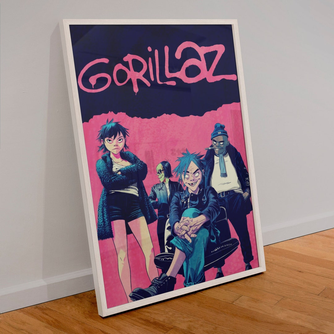 Gorillaz Band Poster Damon Albarn Print Music Gift Wall Art A3 - Etsy UK