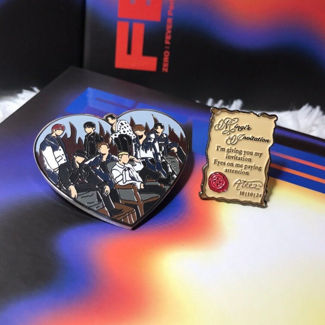 Ateez Fireworks Pin Set - Enamel Pin - Etsy