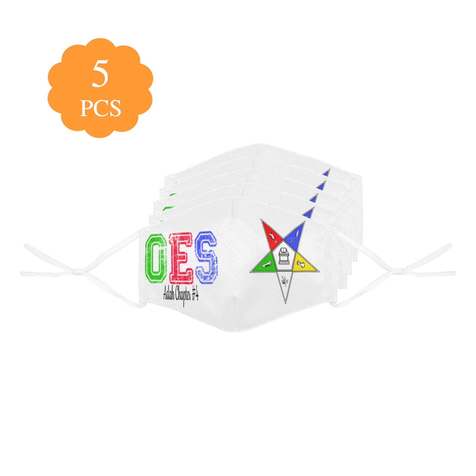 5 Pack Order of the Eastern Star Masks Face Covering - Etsy