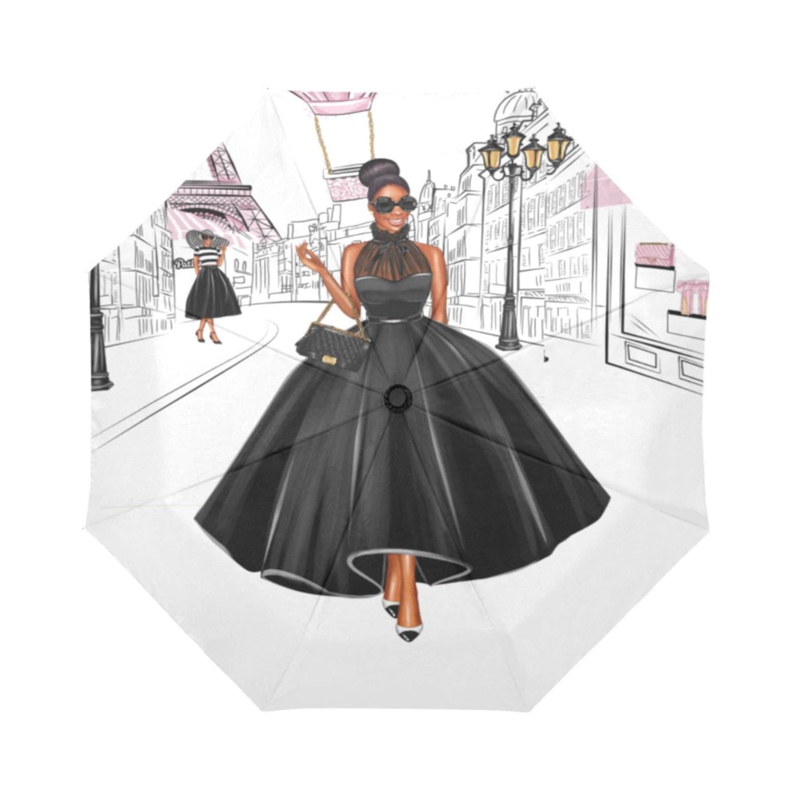Paris Diva in Black Umbrella, Keenicole Planner, Diva, Woman, African ...