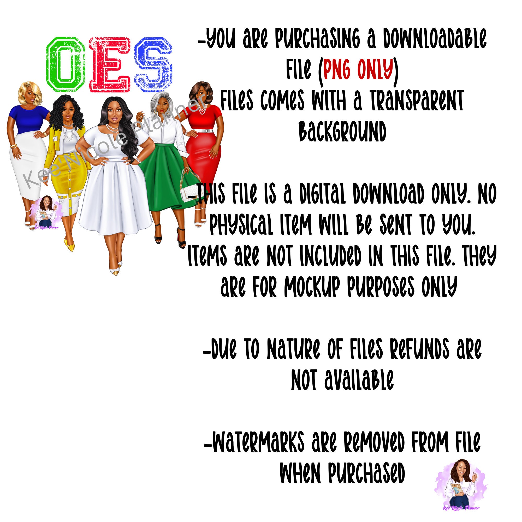 OES PNG | Stickers| Digital| Face Mask| Planner| Journal - Etsy