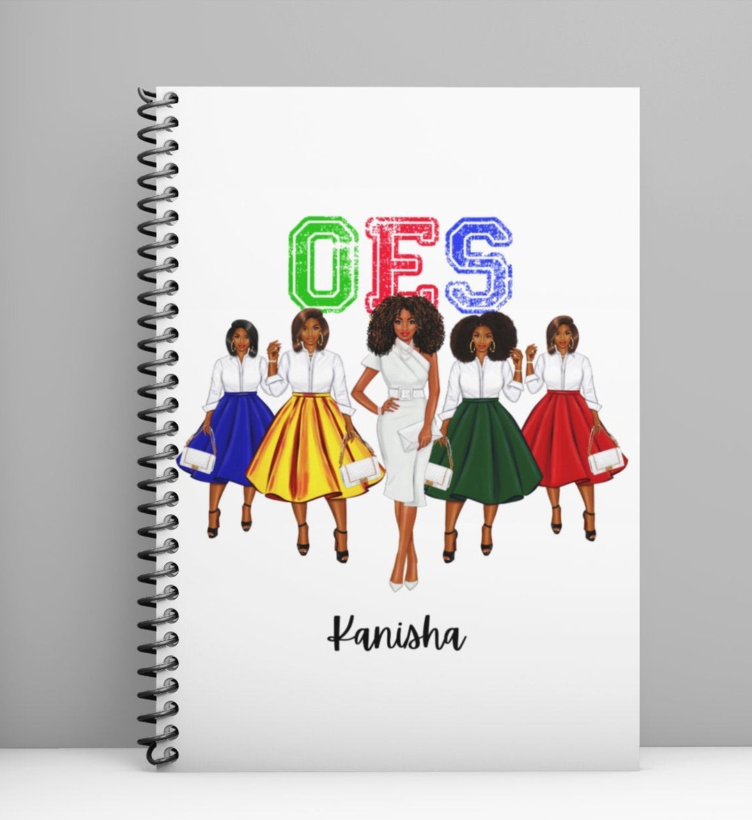 Personalized Order of the Eastern Star Spiral Notebook, Keenicole ...