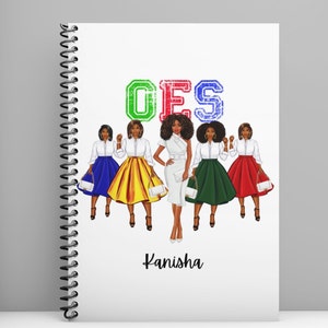 Personalized Order of the Eastern Star Spiral Notebook, Keenicole ...