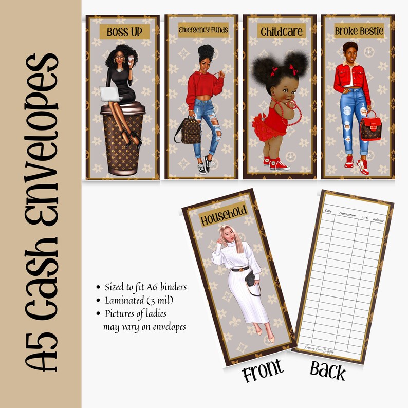 A5 Cash Envelopes Budgeting Cash Stuffing Savings - Etsy