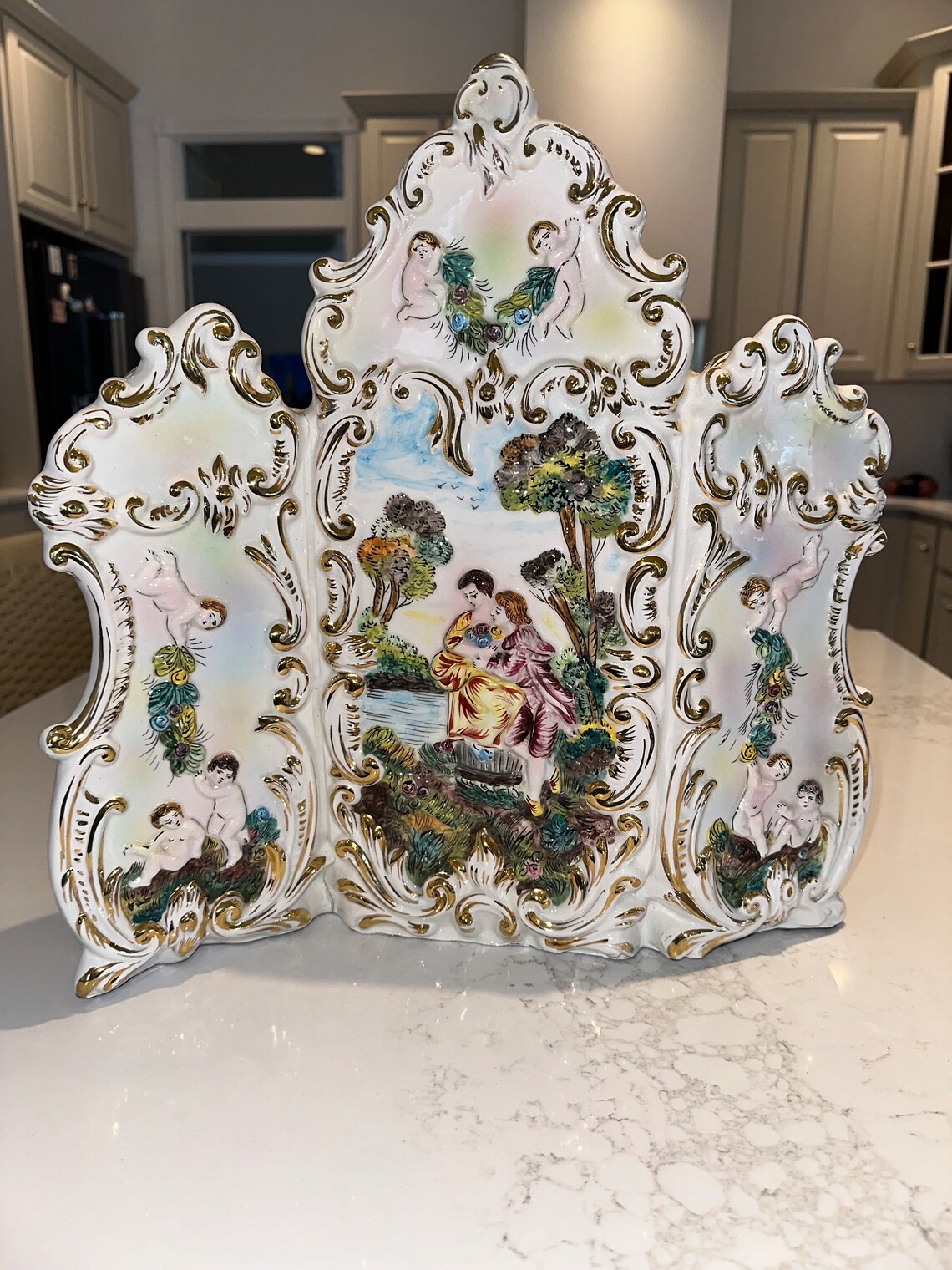 Stunning Hand Painted Italian Porcelain Figurine - Etsy