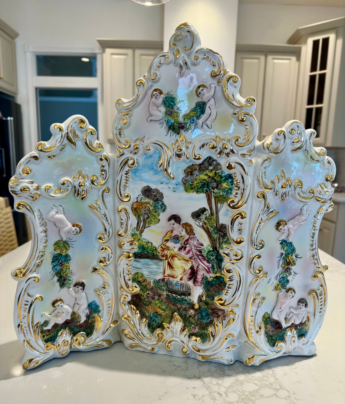 Stunning Hand Painted Italian Porcelain Figurine - Etsy