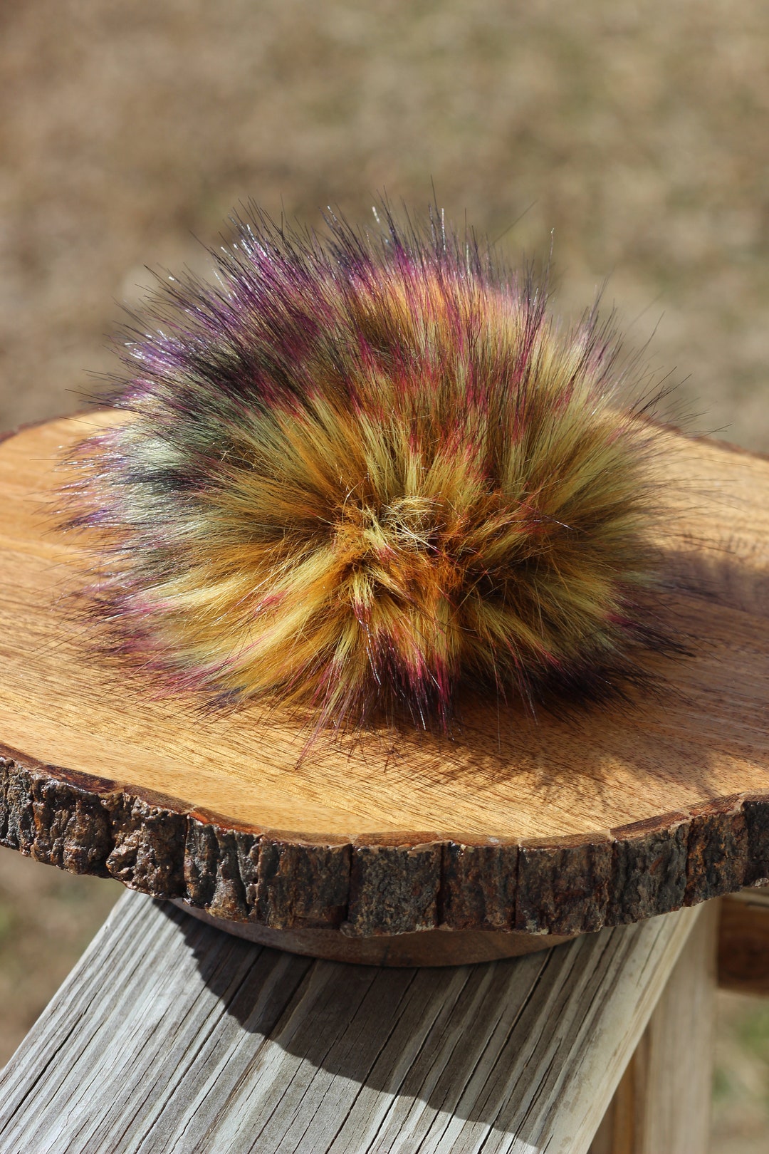 Luxury Pom Pom, Faux Fur Pom Pom, Multicolored Pom Pom, Hat Pom Pom ...