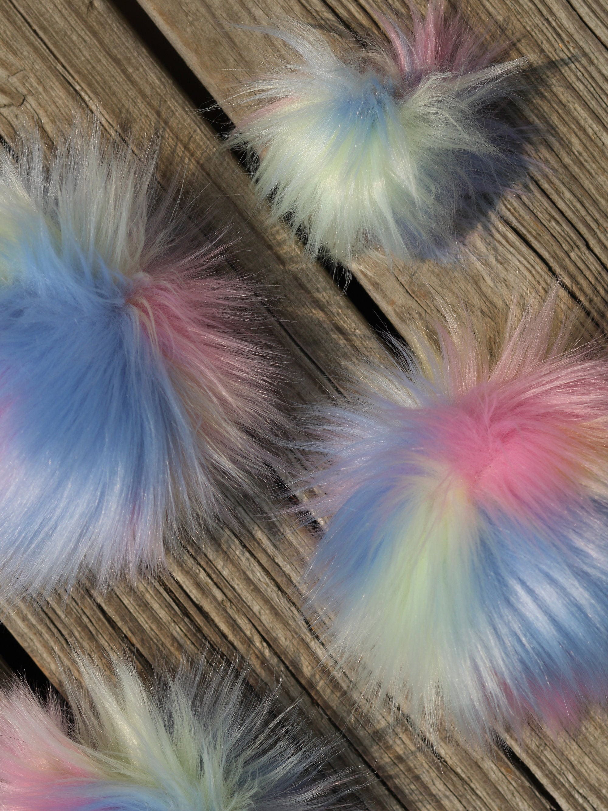 Faux fur pom pom pom pom pom poms fur pom pom fur pom | Etsy