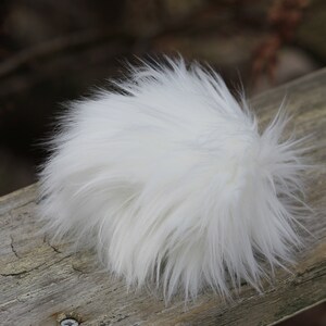 Faux Fur Pom Pom Fur Pom Pom. White Pom Pom White Faux Fur | Etsy