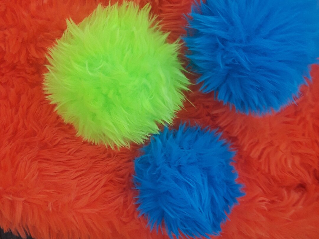 Pom Pom Lime Green Pom Pom Grinch Pom Pom Plush Fur Pom - Etsy
