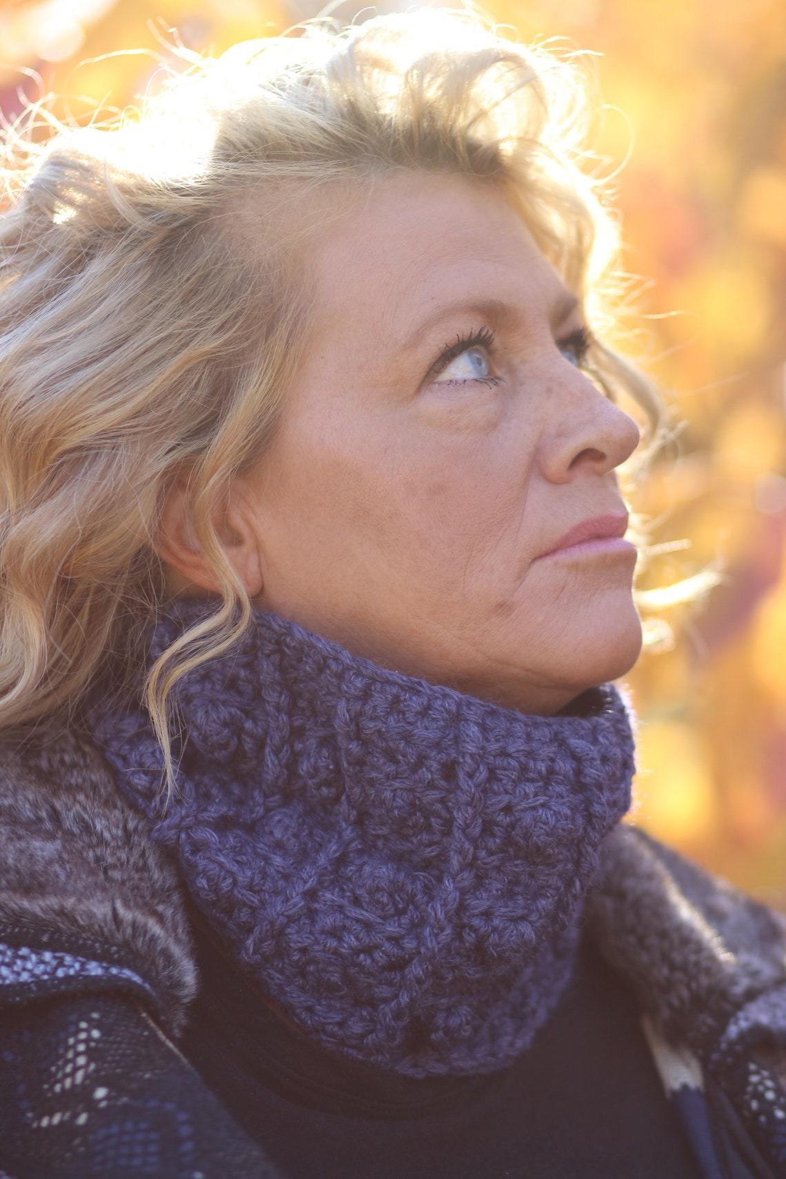 Crochet Cowl Crochet Neckwarmer Crochet Neck Warmer Hand | Etsy