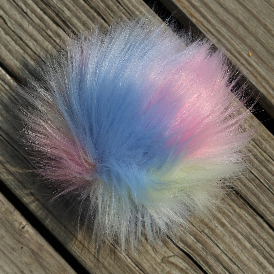 Faux Fur Pom Pom, Pom Pom, Pom Poms, Fur Pom Pom, Fur Pom Poms, Rainbow ...