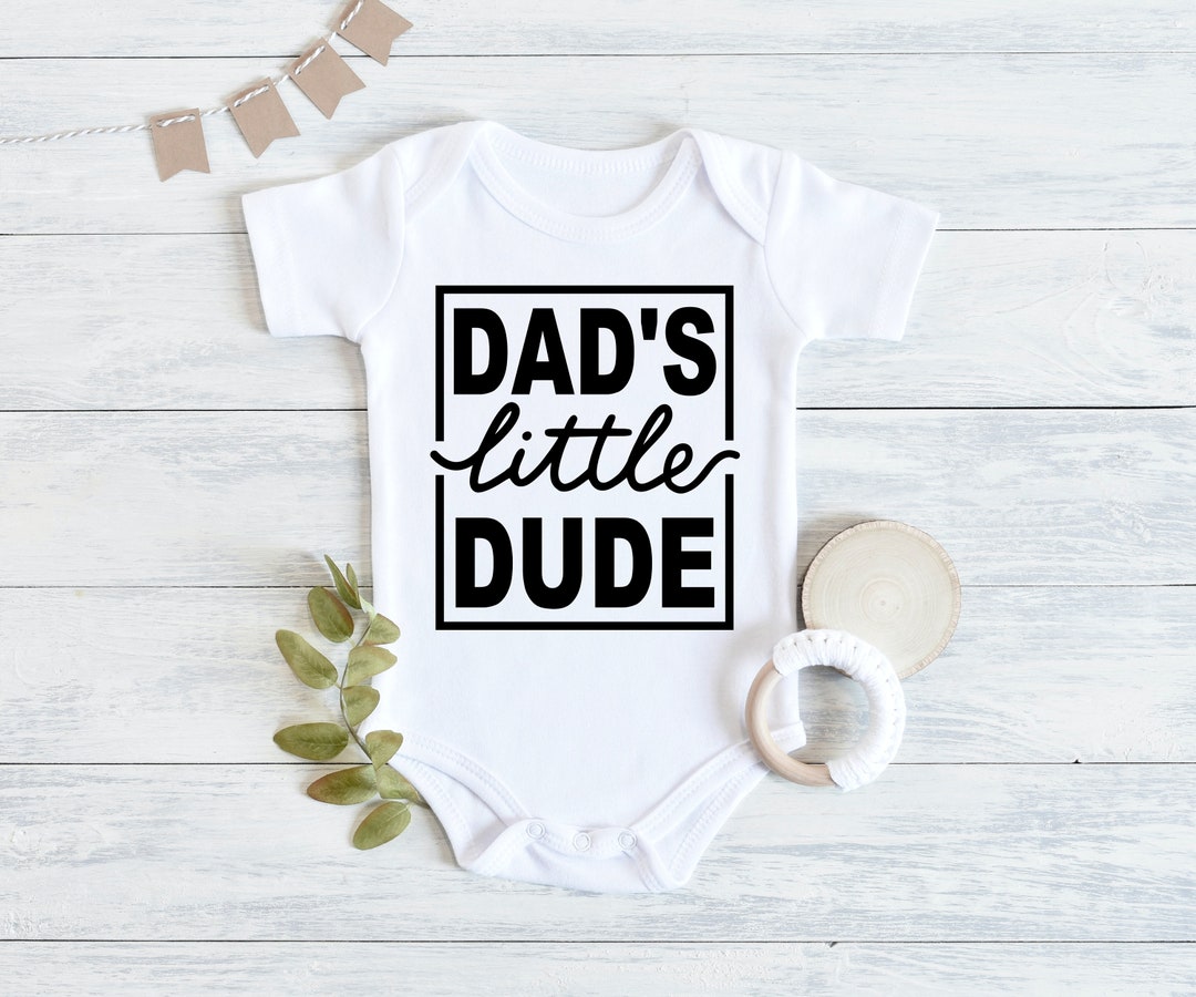 Dad's Little Dude Baby Onesie® // Baby Boy Onesie® // Daddy's Baby Boy ...