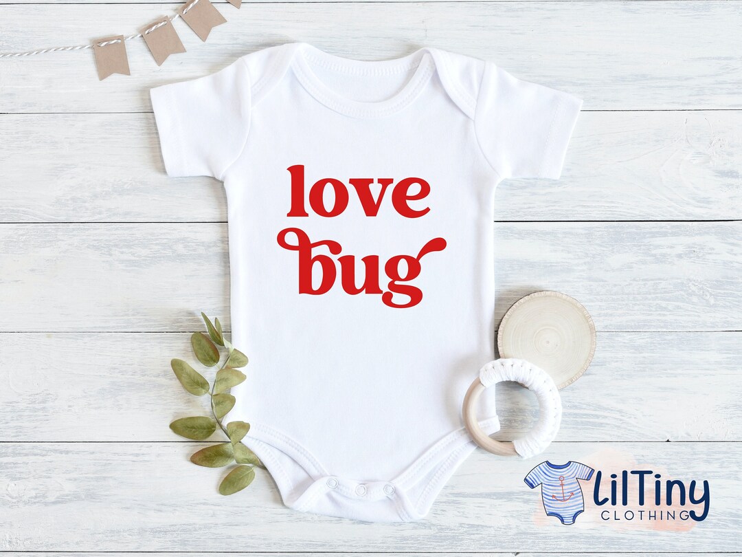 Love Bug Baby Onesie® Valentine's Day Baby Onesie® Unisex Baby Onesie® Baby Gift Baby Boy Onesie ...