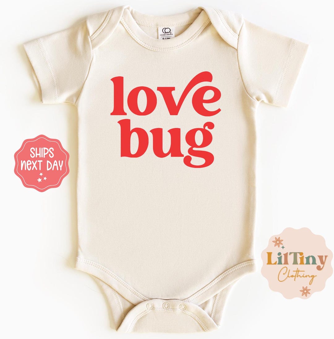 Love Bug Baby Onesie® | Valentine's Day Baby Onesie® | Unisex Baby ...