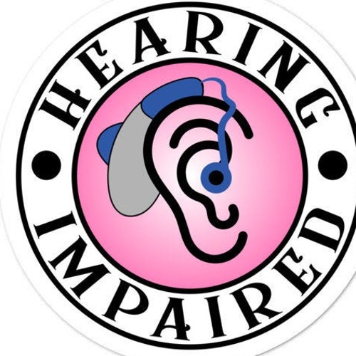 Hard of Hearing Sticker for Mask Sticker Pack Emblem for the | Etsy