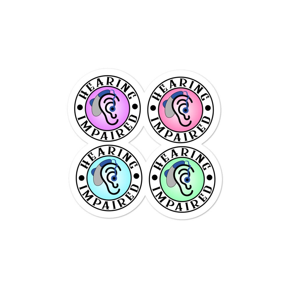 Hard of Hearing Sticker Hearing Impaired Sticker Sticker - Etsy Canada