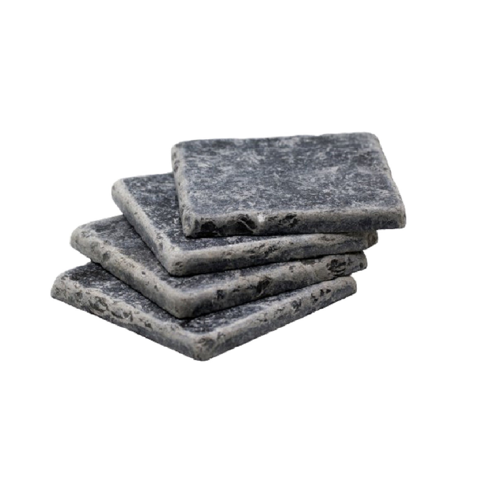 Natural Stone Marble Coaster Set Black Marble Coasters - Etsy