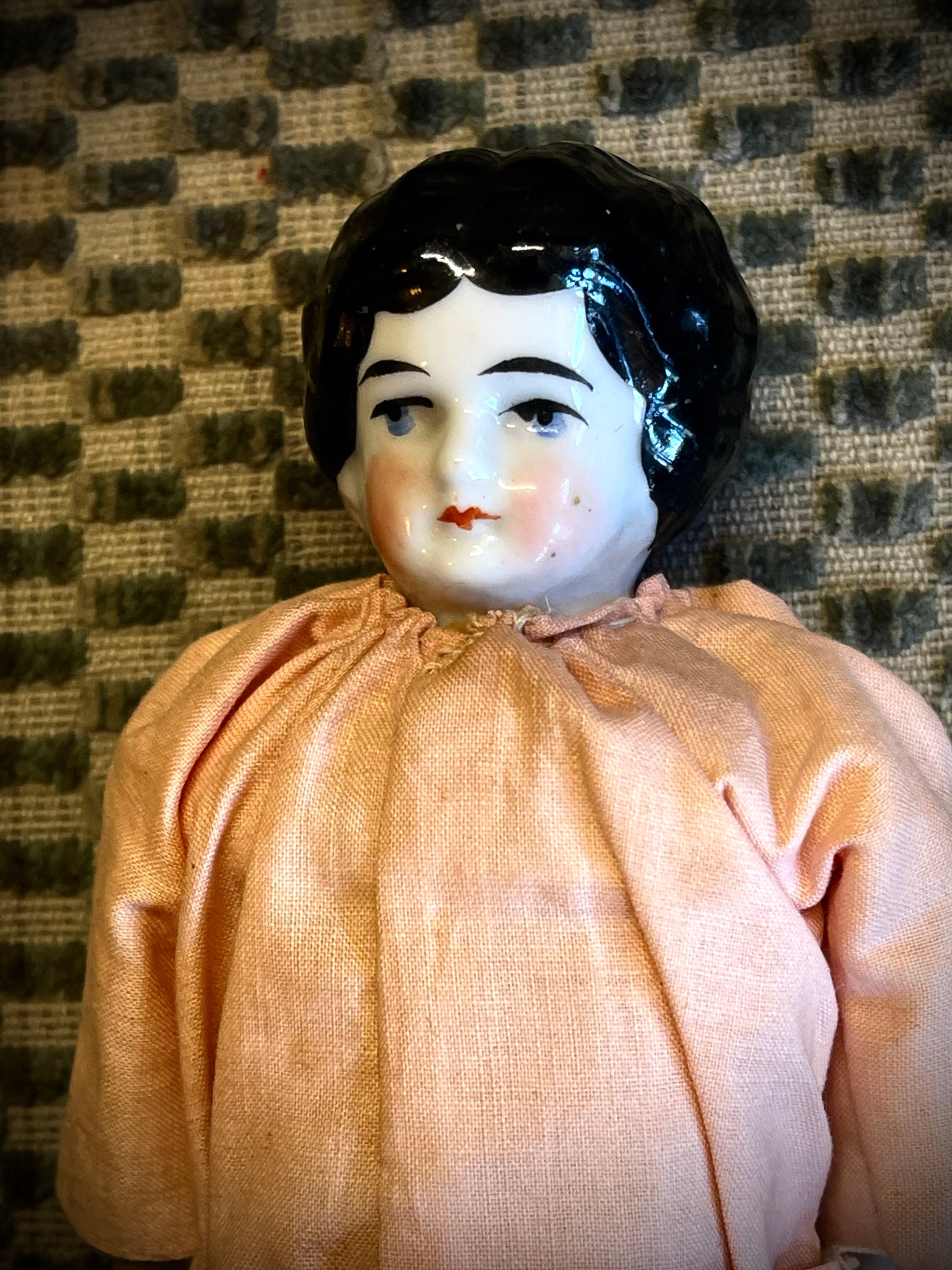 Antique Victorian Pot Doll, English, Handmade C.1880 Porcelain - Etsy