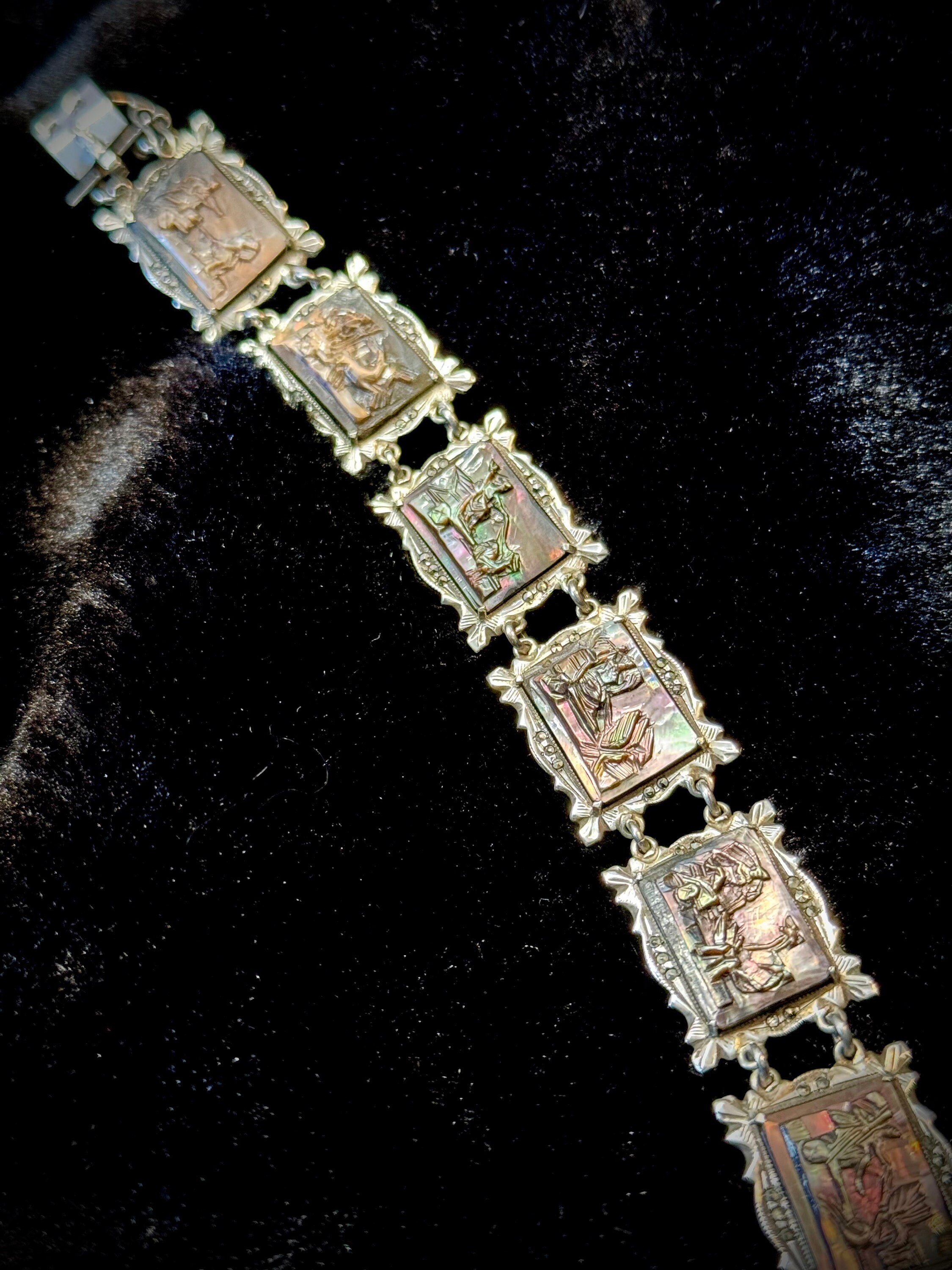 Antique Days of the Week Braclet Showing Gods and Goddess Pulled by ...