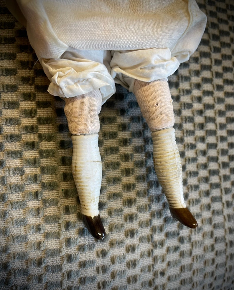 Antique Victorian Pot Doll, English, Handmade C.1880 Porcelain - Etsy