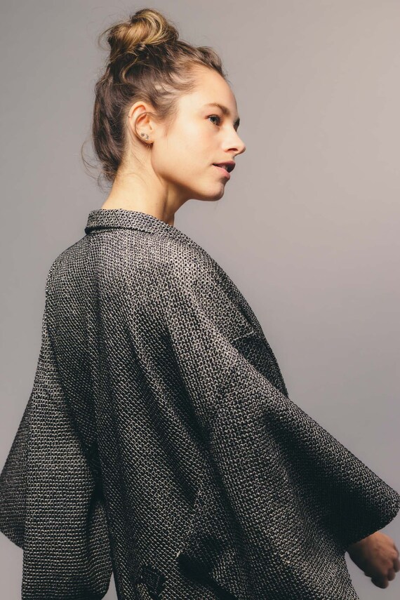 Japanese traditional Vintage Jacket "HAORI" // Hand… - Gem