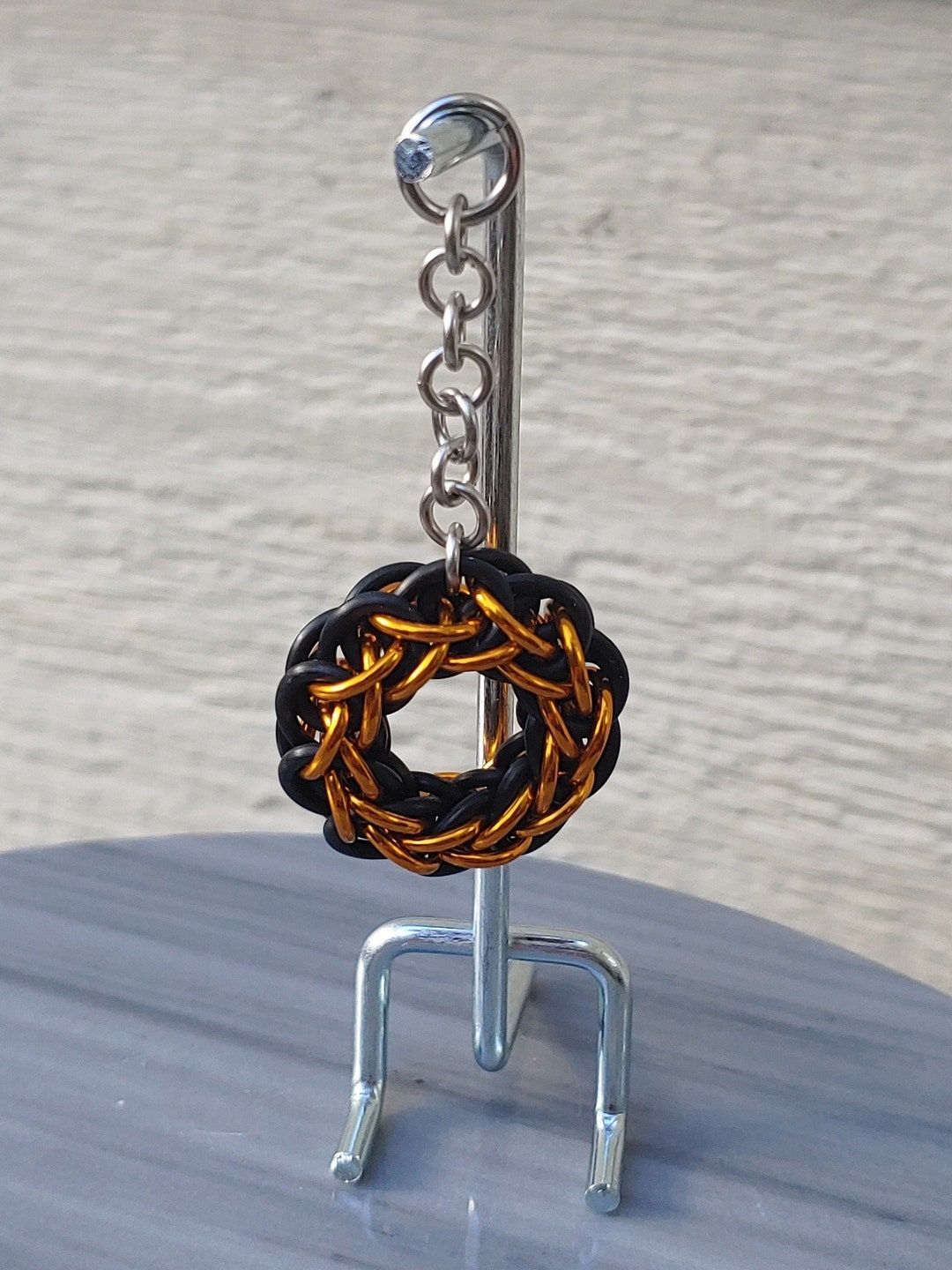 Pegasus Dwarf orange Chainmail Keychain - Etsy