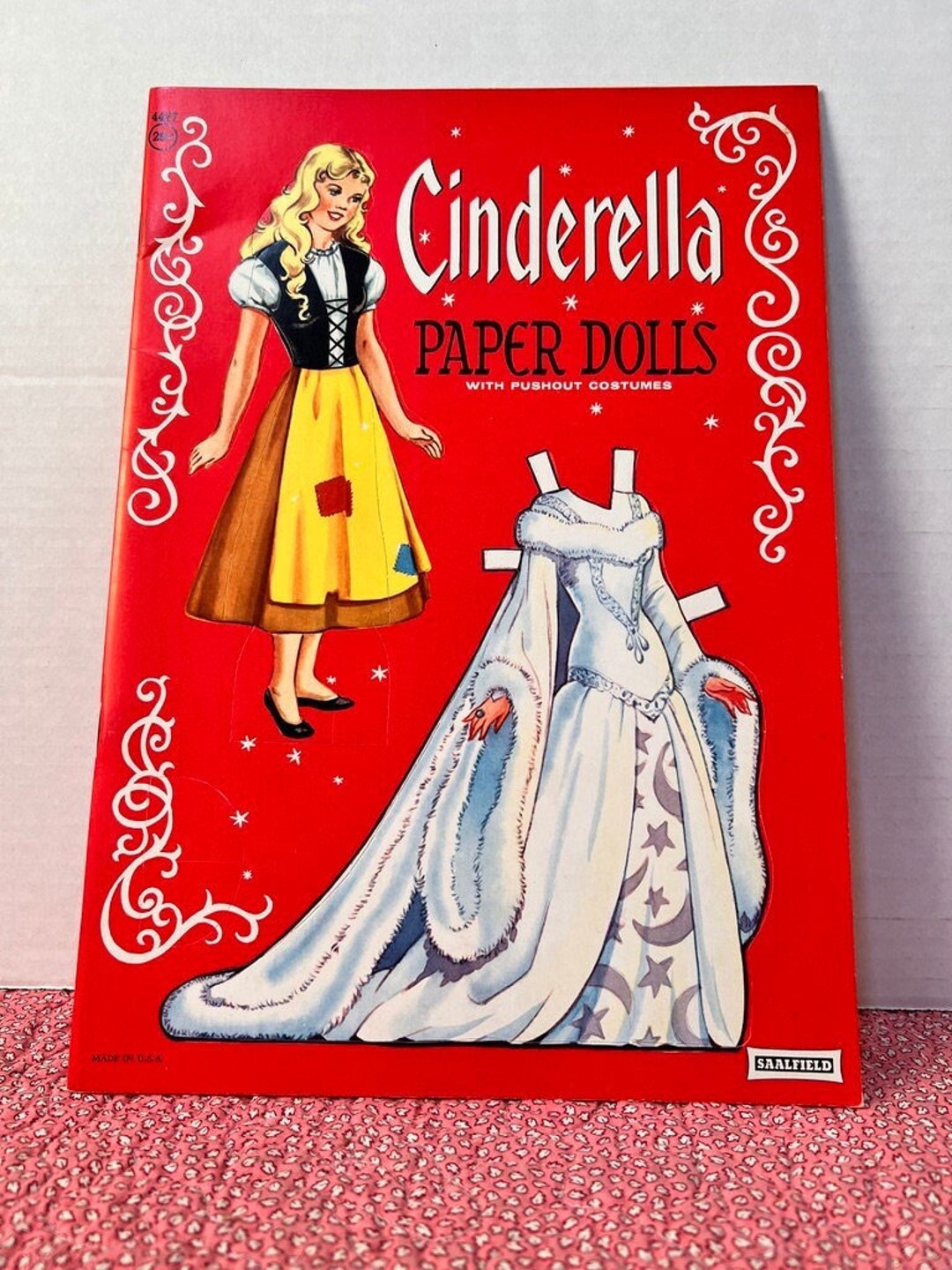 Cinderella Paper Dolls Uncut Saalfield 4427 Etsy