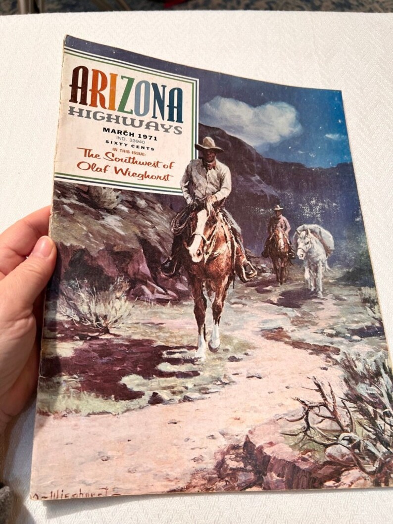 Vintage Arizona Highways Magazine March 1971 9 X - Etsy