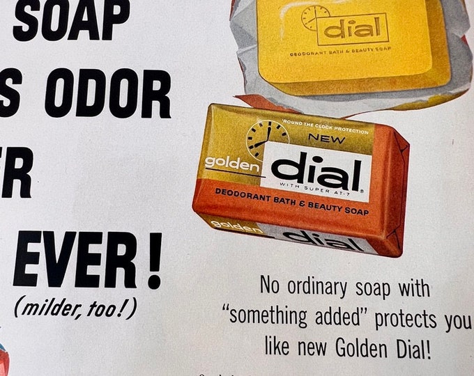 Vintage Dial Soap Ad 1950s Life Magazine 10.5" X 14" Deodorant Soap - Etsy