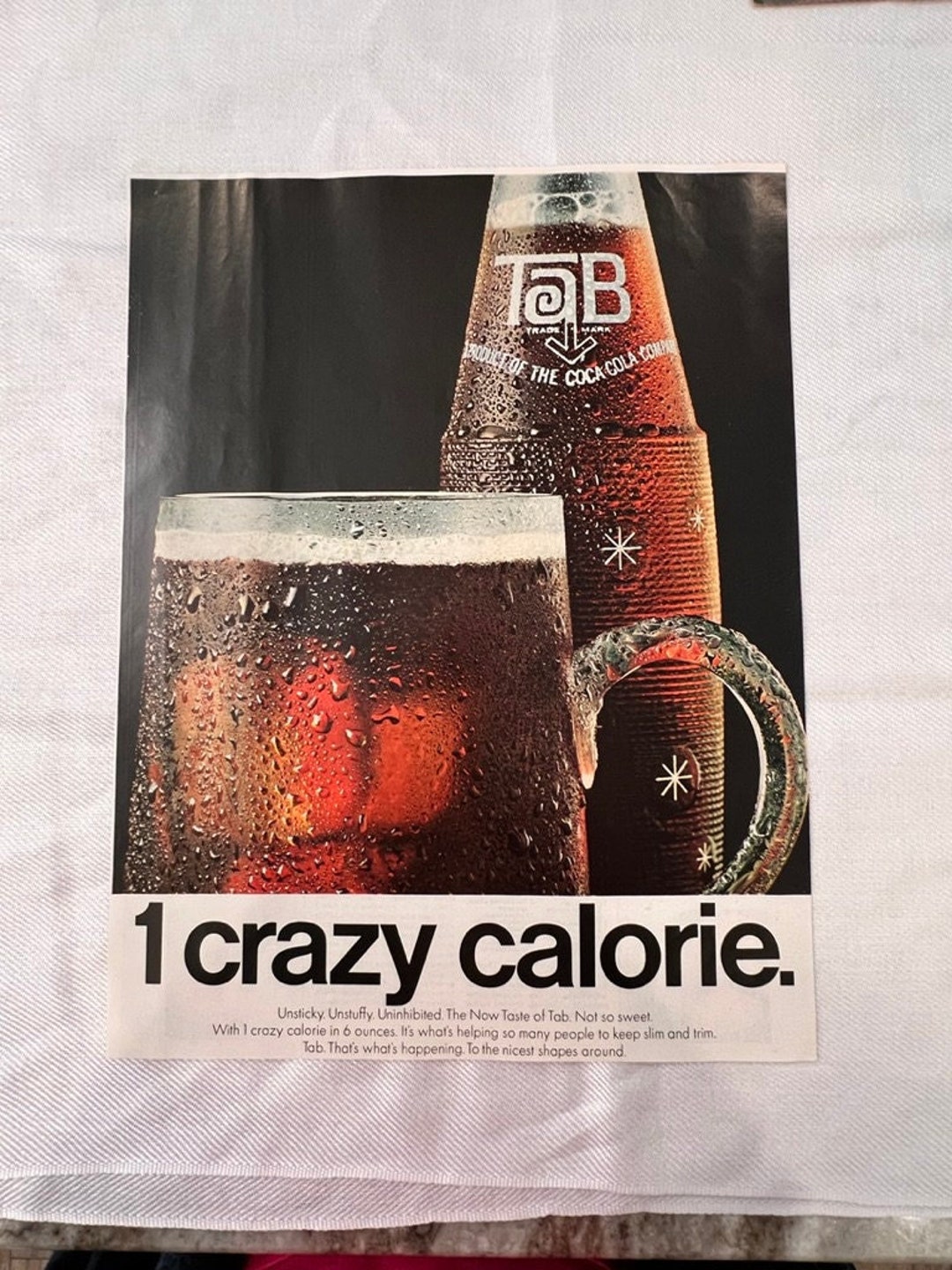 Vintage 1966 Tab Soda One Calorie Magazine Ad Product Ad LHJ 10x13.5 - Etsy