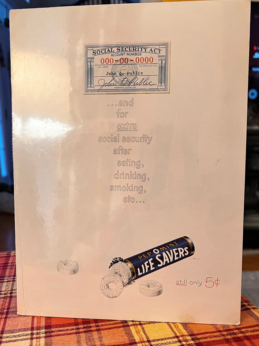 Vintage Lifesaver Peppermint Ad 1945 Magazine Ad 9.75 X 12.5 Mounted ...